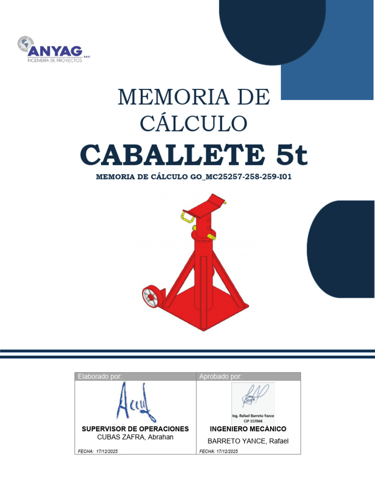 GO_MC25257-258-259-I01_CABALLETE 5t | PDF | Resistencia a la tracción ...