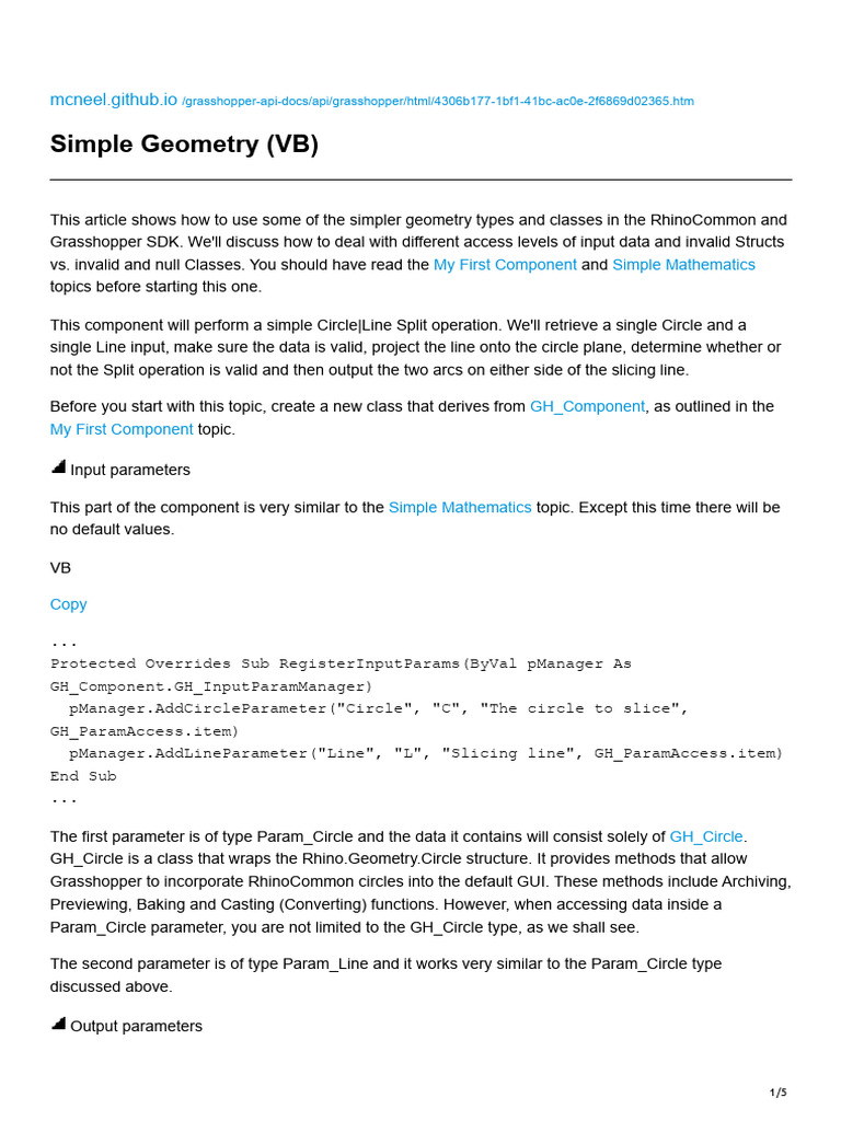 3. Mcneel.github.io-simple Geometry VB | PDF | Parameter (Computer ...
