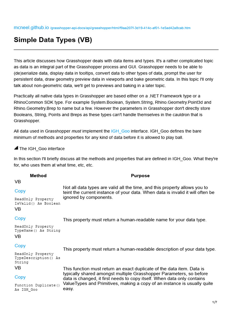 4. Mcneel.github.io-simple Data Types VB | PDF | Constructor (Object ...