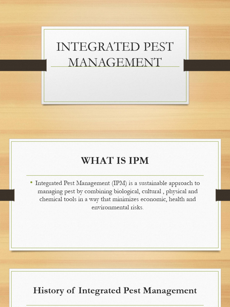 Understanding Integrated Pest Management | PDF | Pest Control | Agriculture