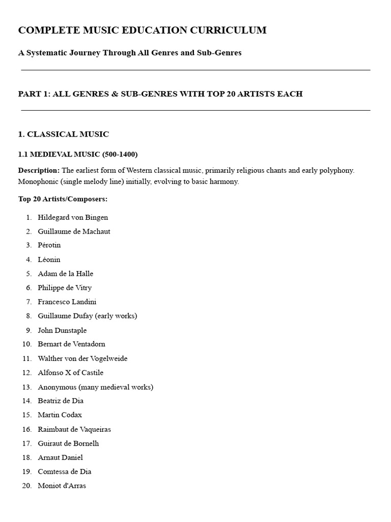 Comprehensive Music Education Guide | PDF | Blues | Jazz
