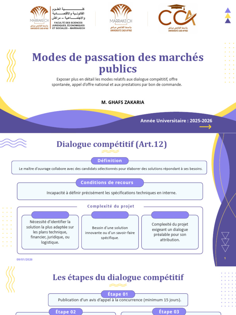 Modes de Passation des Marchés Publics | PDF