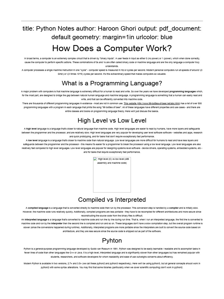 python-notes | PDF | Control Flow | Data Type