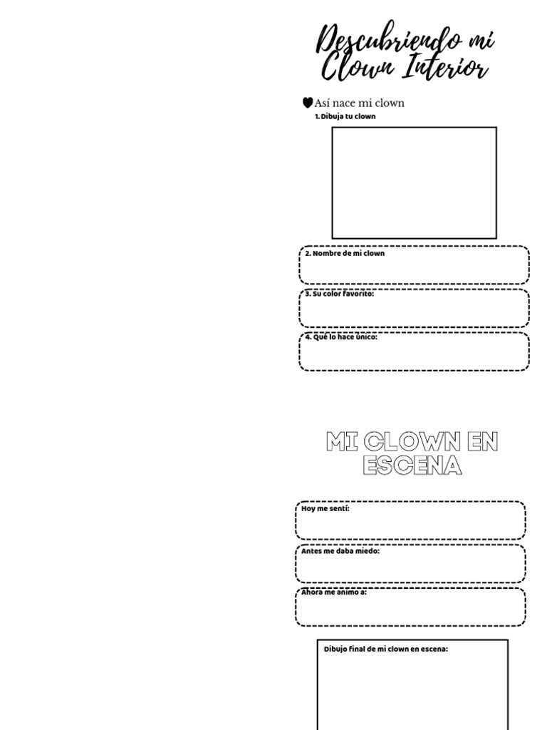 Cuadernillo Clown e Impro Kids | PDF