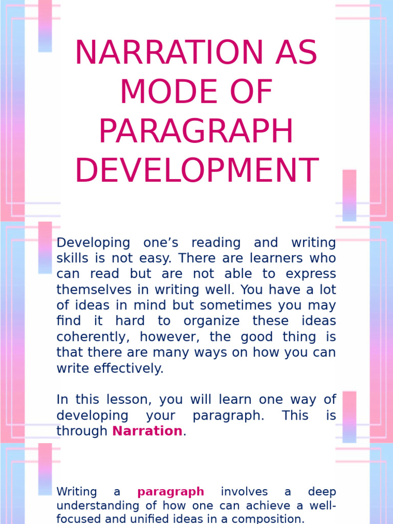 05 Narration | PDF | Narration | Narrative