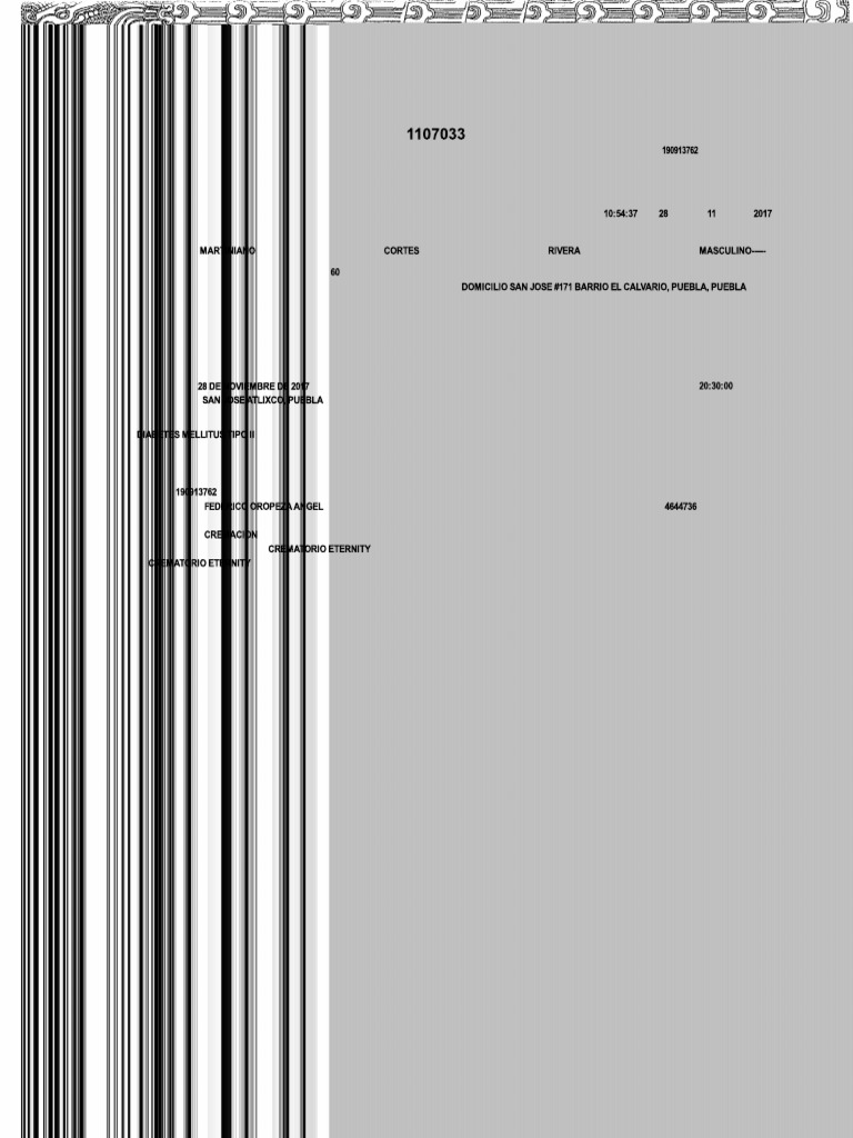 Hoja 4 (Acta de Defunción) | PDF
