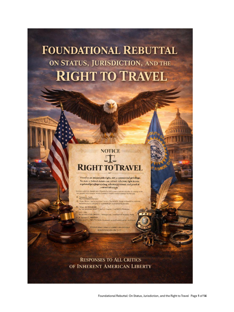Rebuttal on Jurisdiction and Travel Rights | PDF | Department Of Motor ...