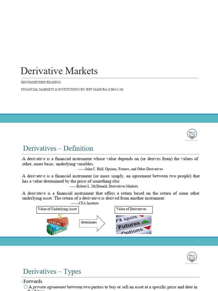 Derivative Spring2025 | PDF | Derivative (Finance) | Option (Finance)