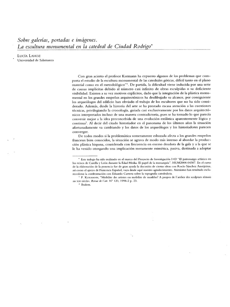 CIUDAD RODRIGO Catedral Sobre Galerias Portadas e Imagenes La Es | PDF