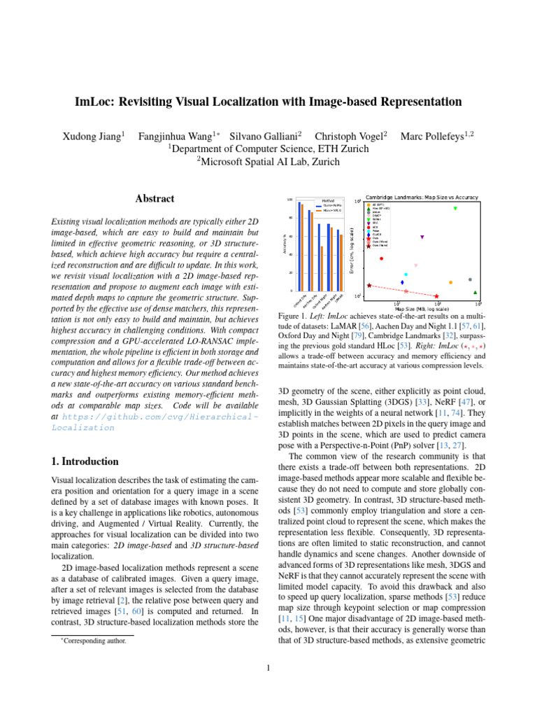 ImLoc: Enhanced 2D Visual Localization | PDF | 3 D Computer Graphics ...