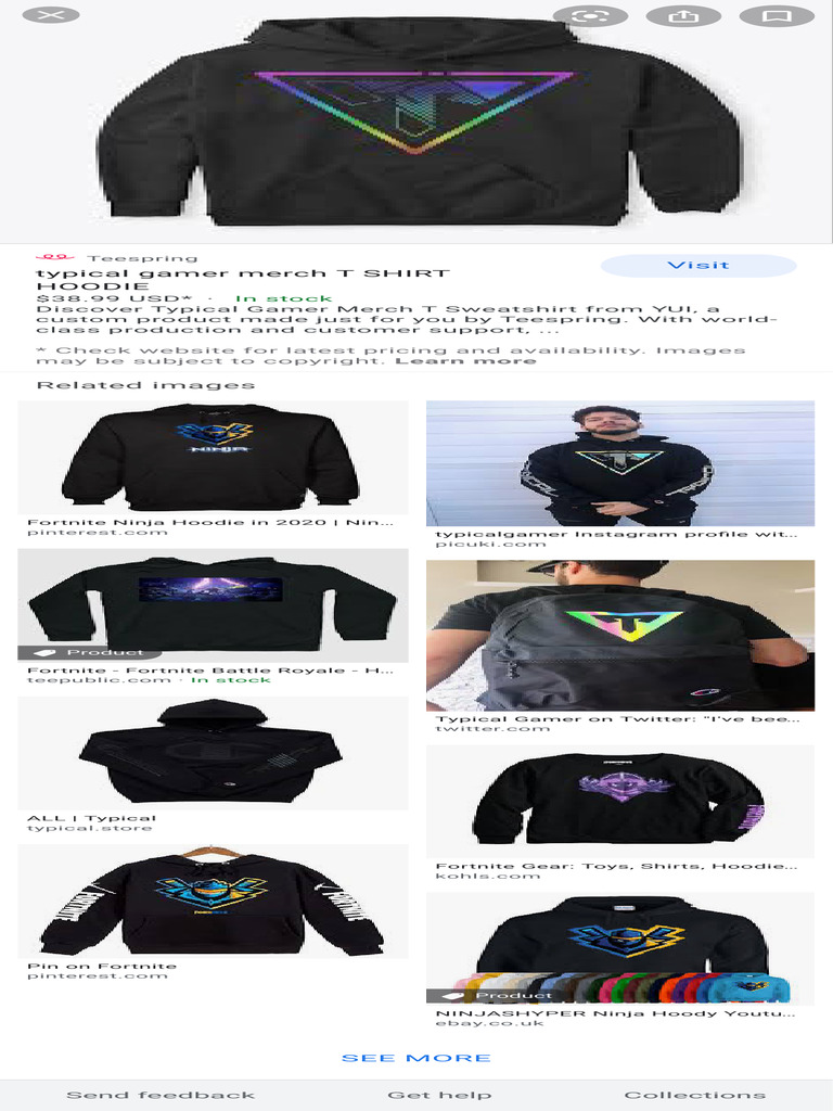 Typical Gamer Merch: T-Shirt & Hoodie | PDF