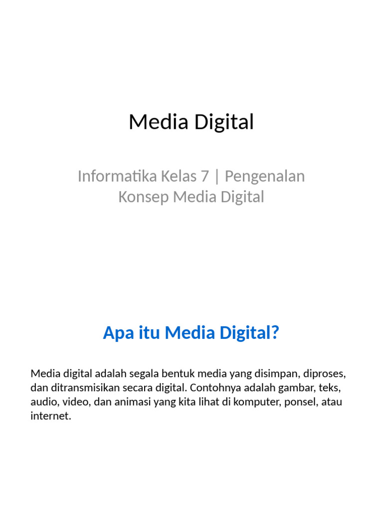 Media Digital Kelas7 | PDF