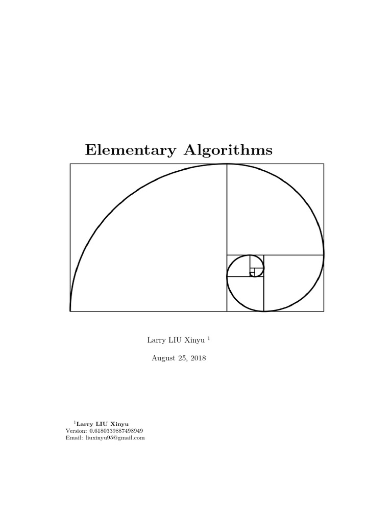 Elementary Algorithms | PDF | Algorithms And Data Structures | Computer Programming