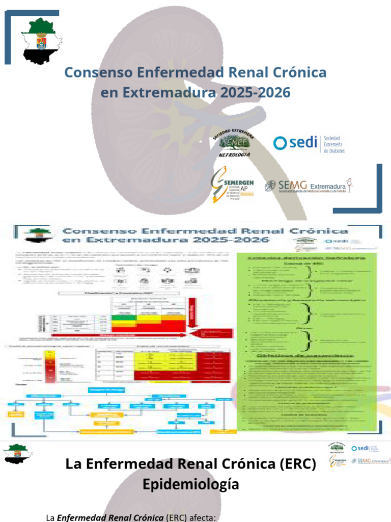 Consenso ERC en Extremadura 2025-2026 | PDF | Enfermedad renal crónica ...