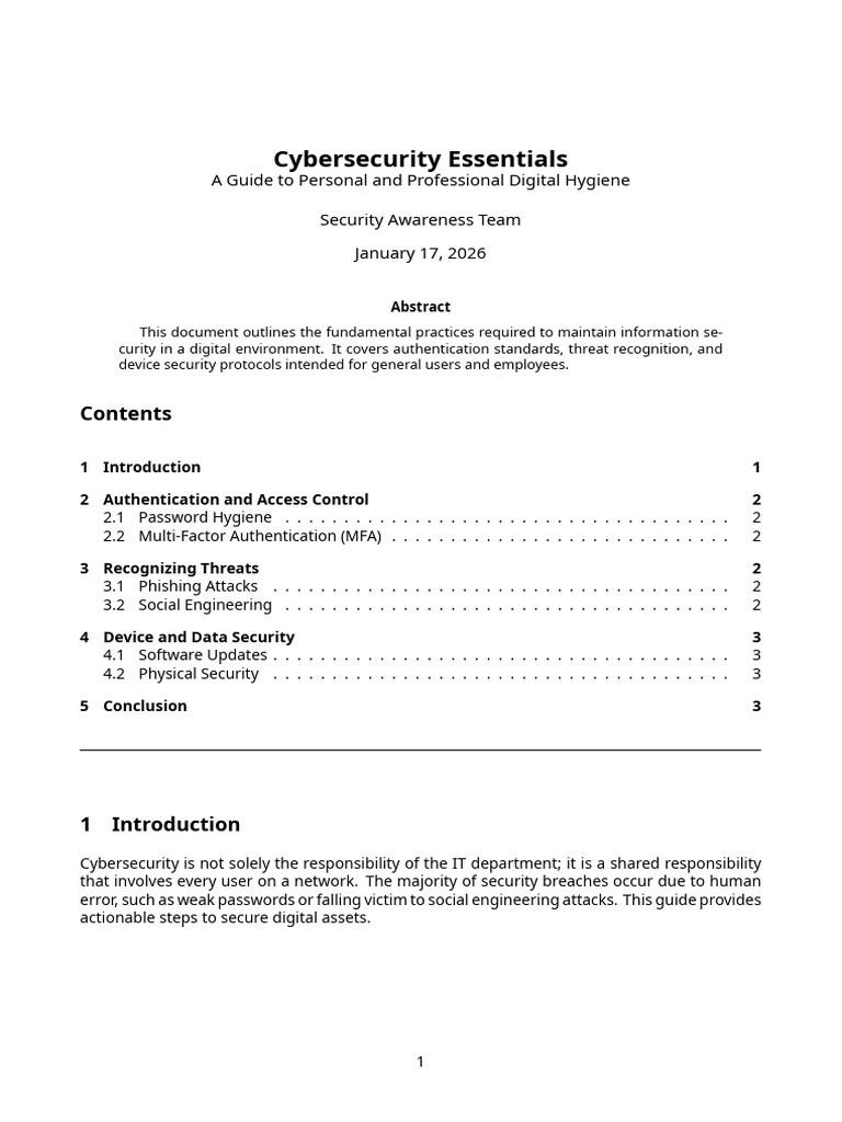 Cybersecurity Best Practices Guide | PDF | Security | Computer Security