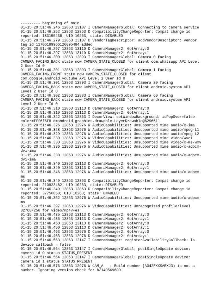 Log Cat 1768485105908 | PDF | Software Engineering | Computer Programming