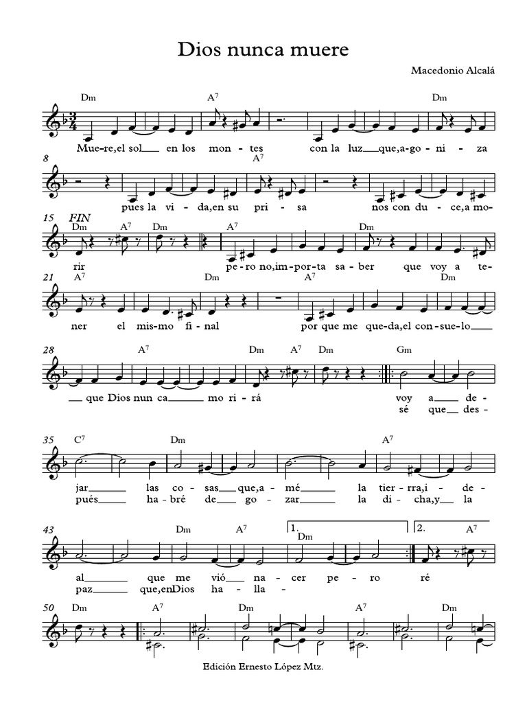 Dios Nunca Muere Voz | PDF