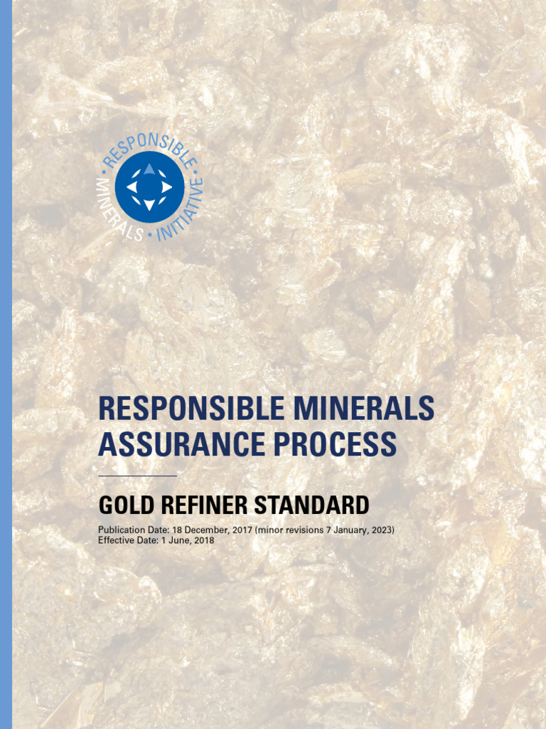 Responsible Minerals Assurance Process_Standard_Au_EN_2023 (1) | PDF ...