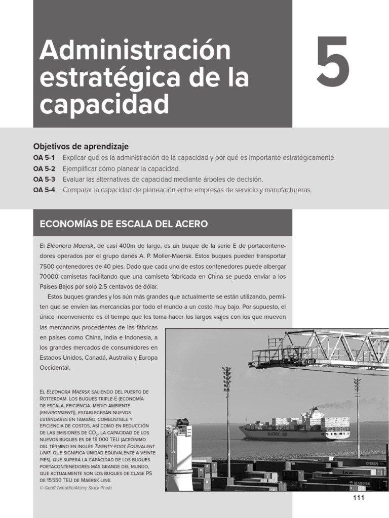 capitulo 5 operaciones | PDF | Planificación | Business