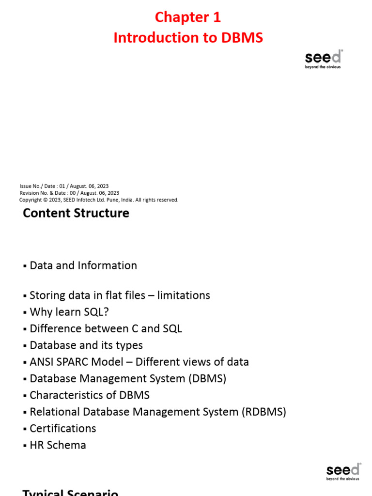 Chap1_Introduction to DBMS | PDF | Databases | Relational Database
