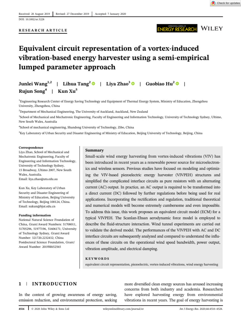 Intl J of Energy Research - 2020 - Wang - Equivalent circuit ...