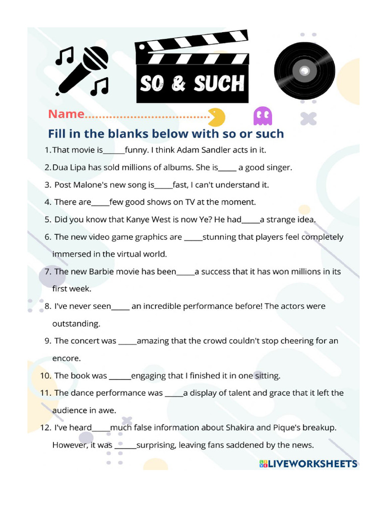 Worksheet 7106709 | PDF