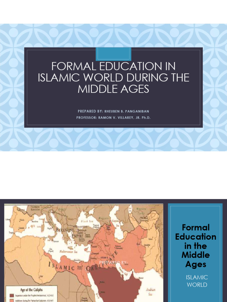 Formal Educ in Islamic World - Middle Ages | PDF | Schools