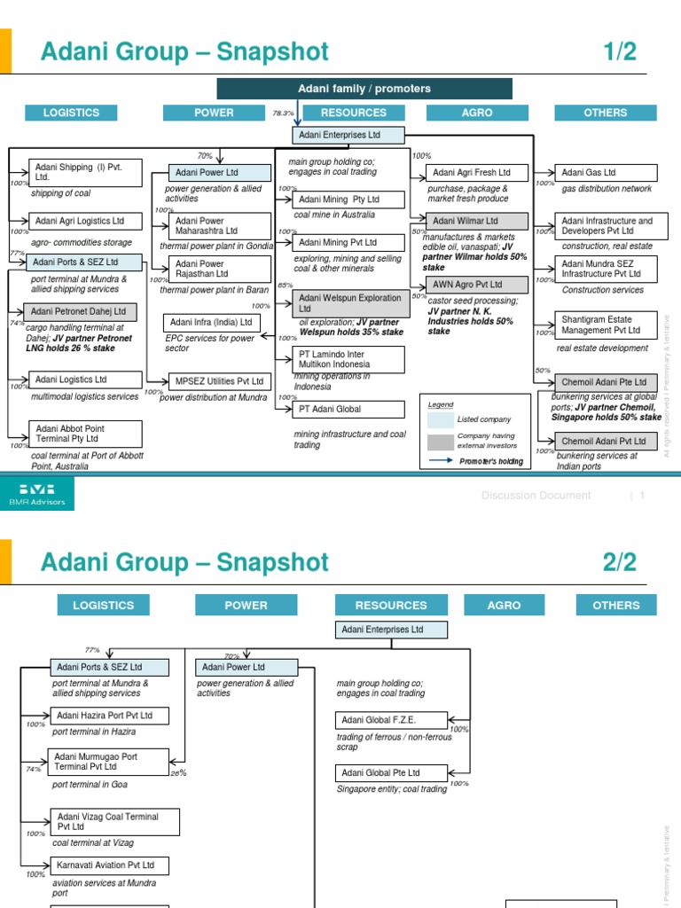 Adani Group Structure | PDF | Economies | Business