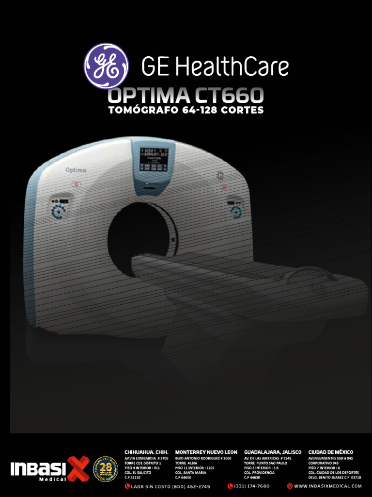 Tomógrafo Optima CT660: Eficiencia y Calidad | PDF | Ct Scan