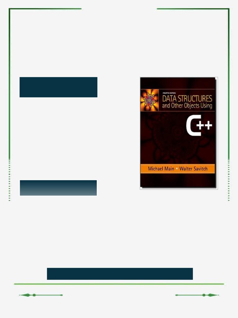 Data Structures and Other Objects Using C 4th Edition Michael Main ebook retouched pdf | PDF ...
