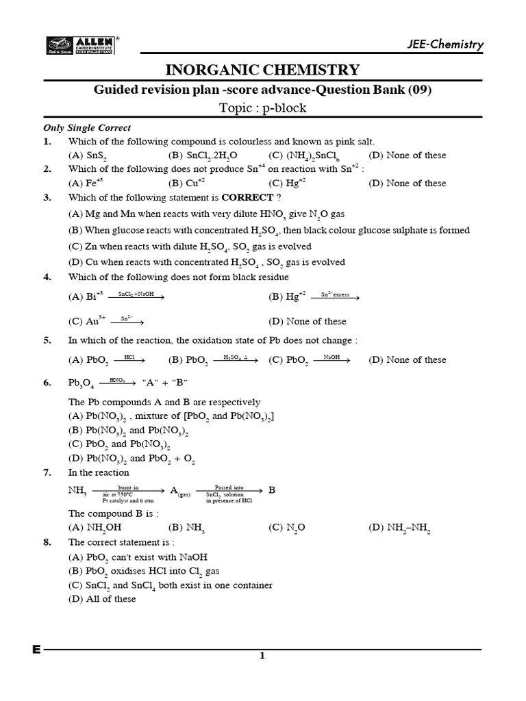 09-P-Block(2) | PDF | Chemical Elements | Chemistry