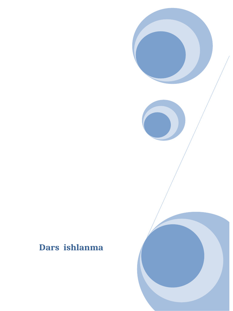 Dars Ishlanma 1 | PDF