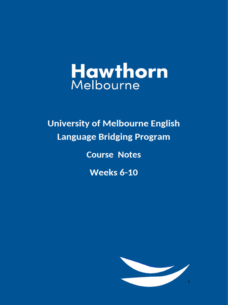 UM Course Notes 6-10 (November 2025) | PDF | Subject (Grammar) | Learning
