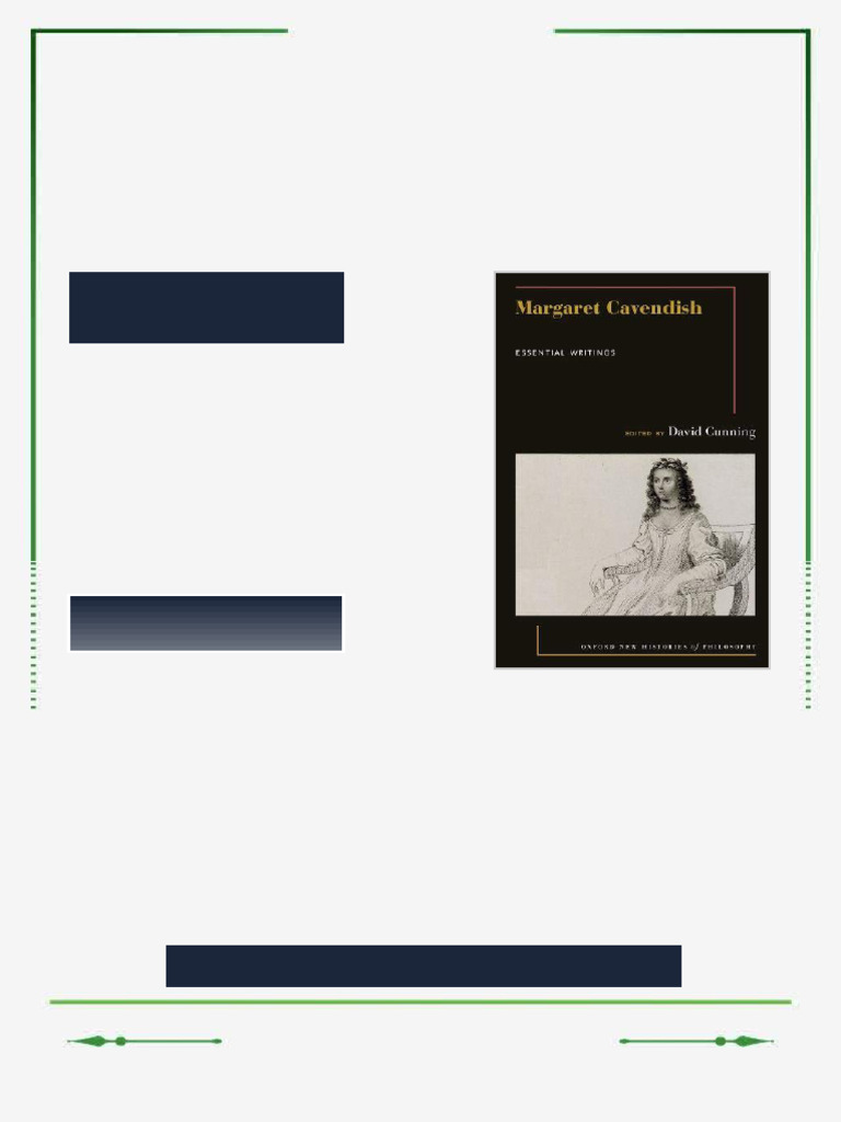 Margaret Cavendish: Essential Writings David Cunning eBook special ...