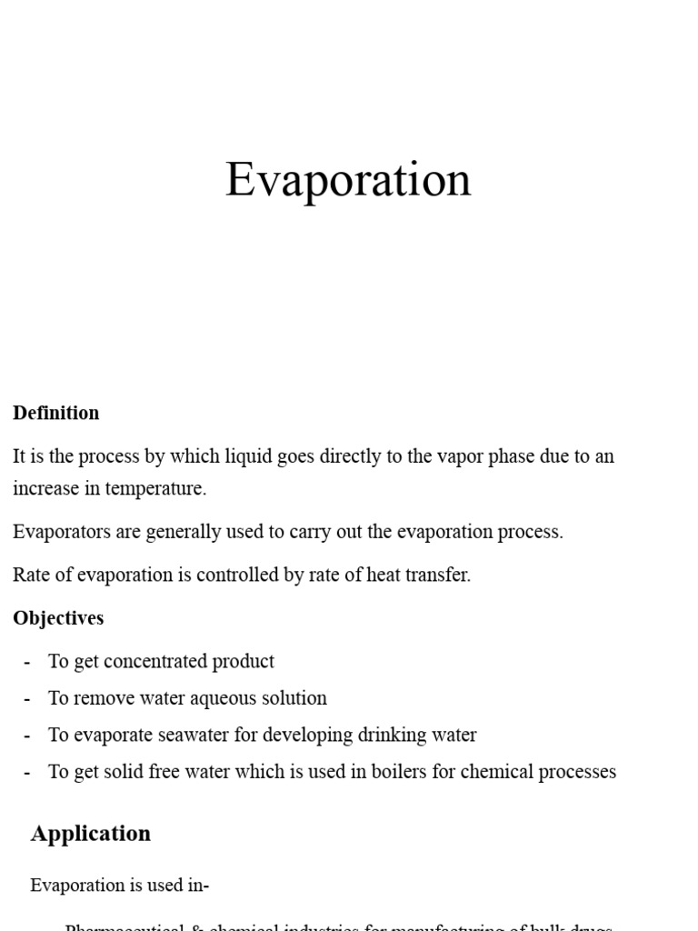 Evaporation | PDF | Evaporation | Steam