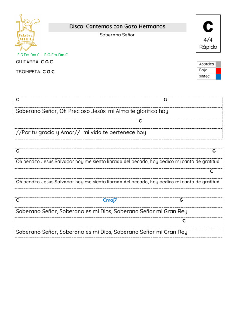 C Soberano Señor | PDF