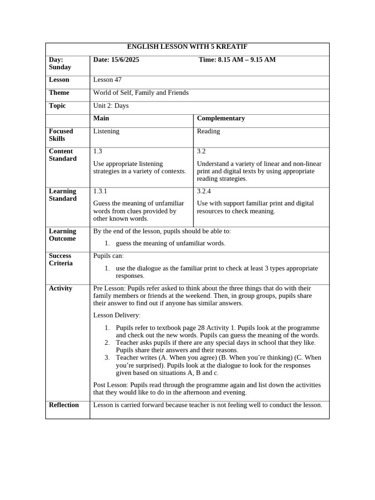 WEEK 17 | PDF | Teachers | Learning