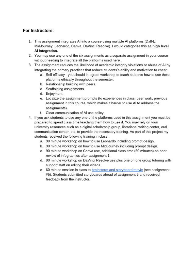 AI-Enhanced Collaborative World-Building Assignment | PDF | Artificial ...