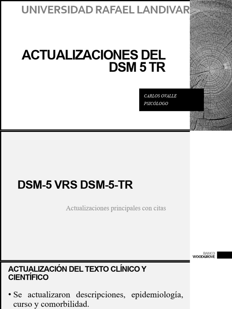 Actualizaciones del DSM-5-TR en Psicología | PDF | Manual Diagnóstico y ...
