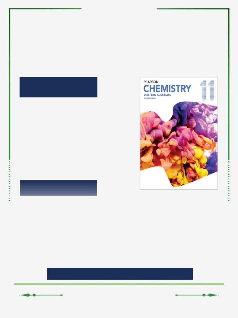 Pearson Chemistry 11 Western Australia Student Book 1st Edition Geoff ...