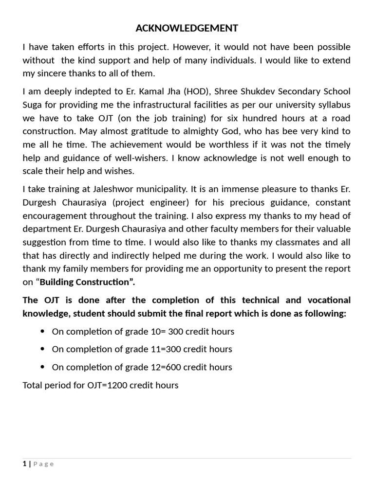 ojt report of building | PDF | Foundation (Engineering) | Building Insulation