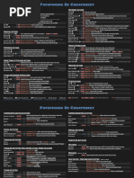 Pathfinder 2E Action Cheat Sheet | PDF | Deception