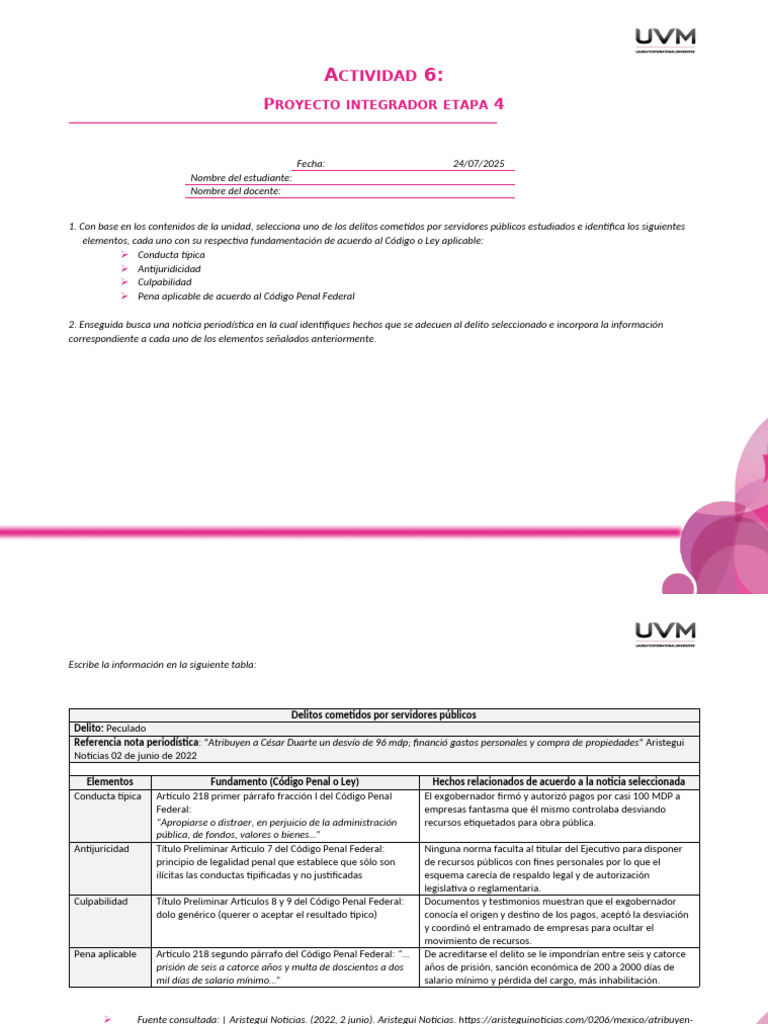 U4_Proyecto_Integrador_E4_EPD | PDF | Caso de ley | Justicia