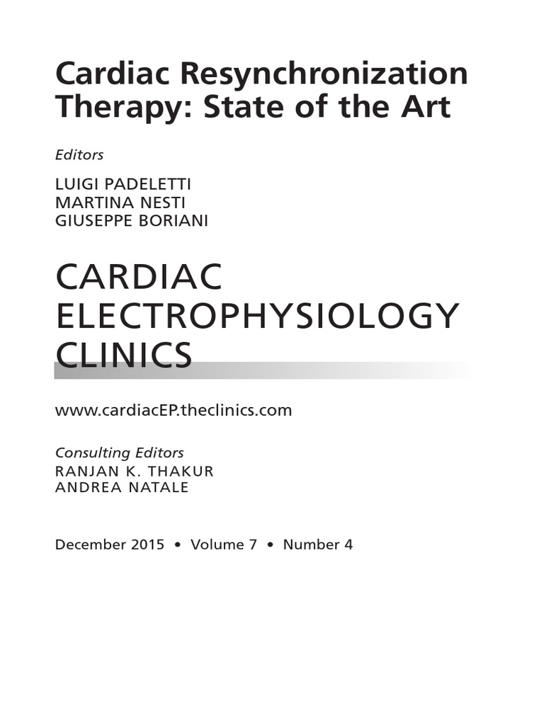 Cardiac Resynchronization Therapy State of the Ar | PDF