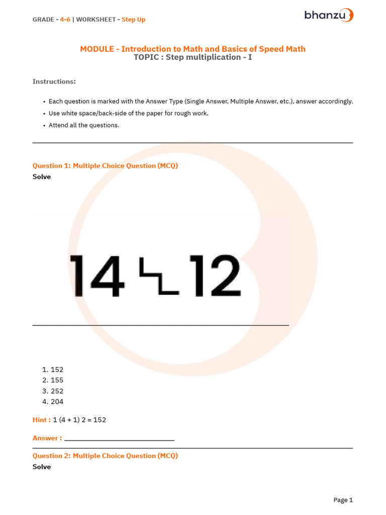 Step Up Questions | PDF | Multiple Choice