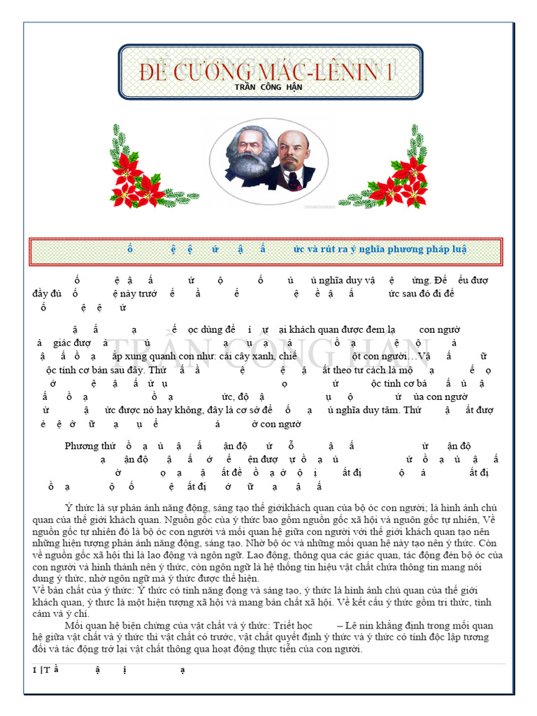 de cuong mác 1 (2) | PDF