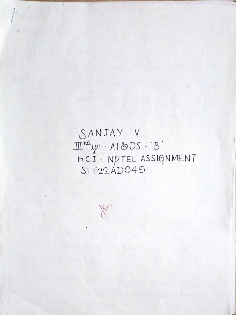 Sanjay Hci Assignment Gcr | PDF