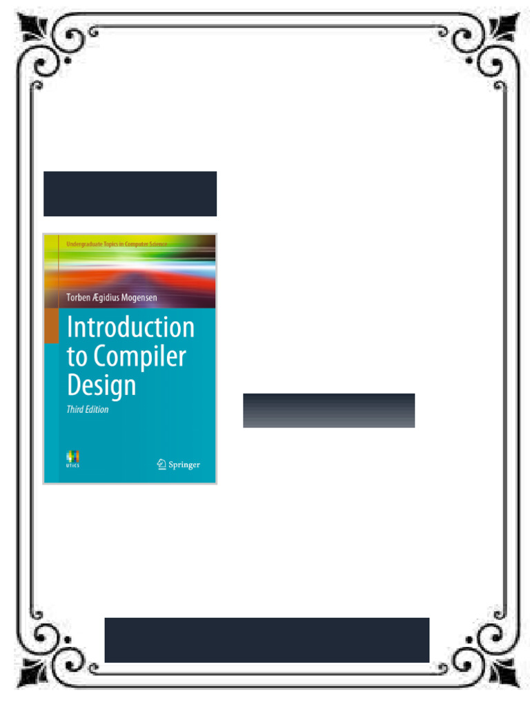 Introduction to Compiler Design 3rd Edition Torben Ægidius Mogensen ...