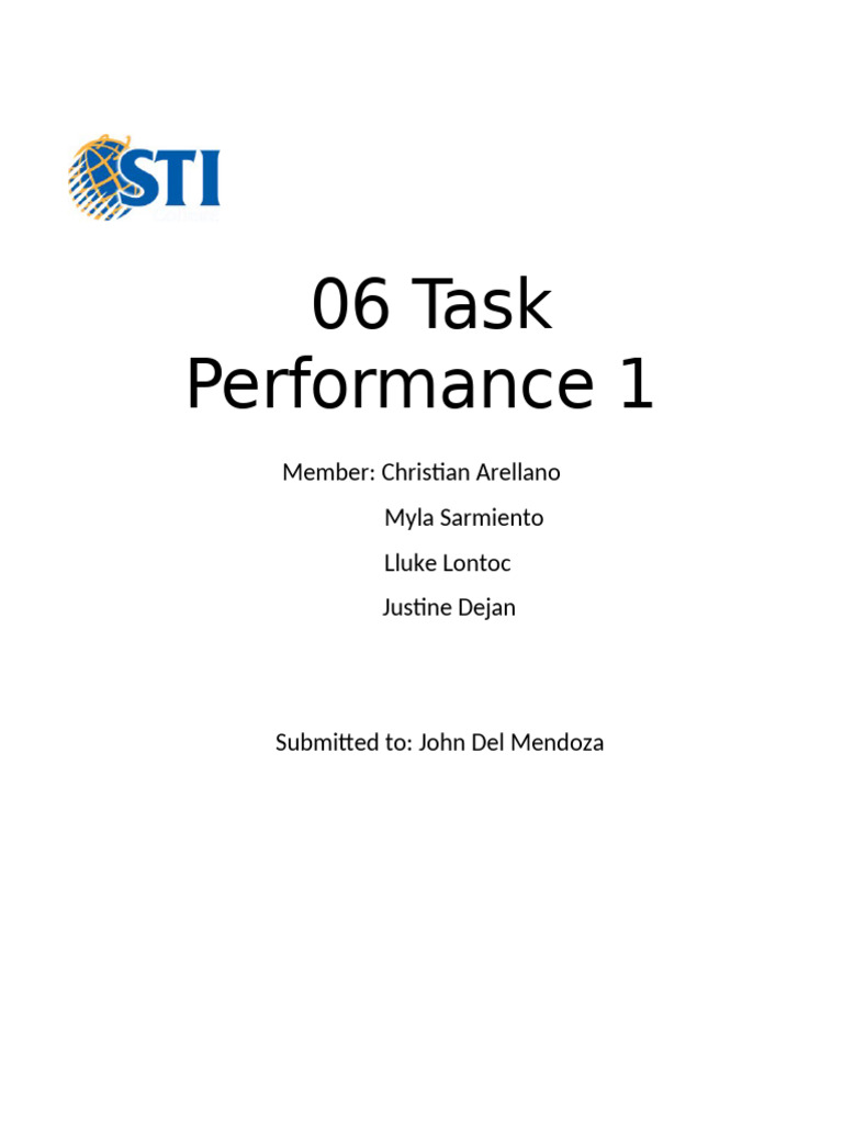 06 Task Performance 1 Micro | PDF | Psychology | Social Psychology