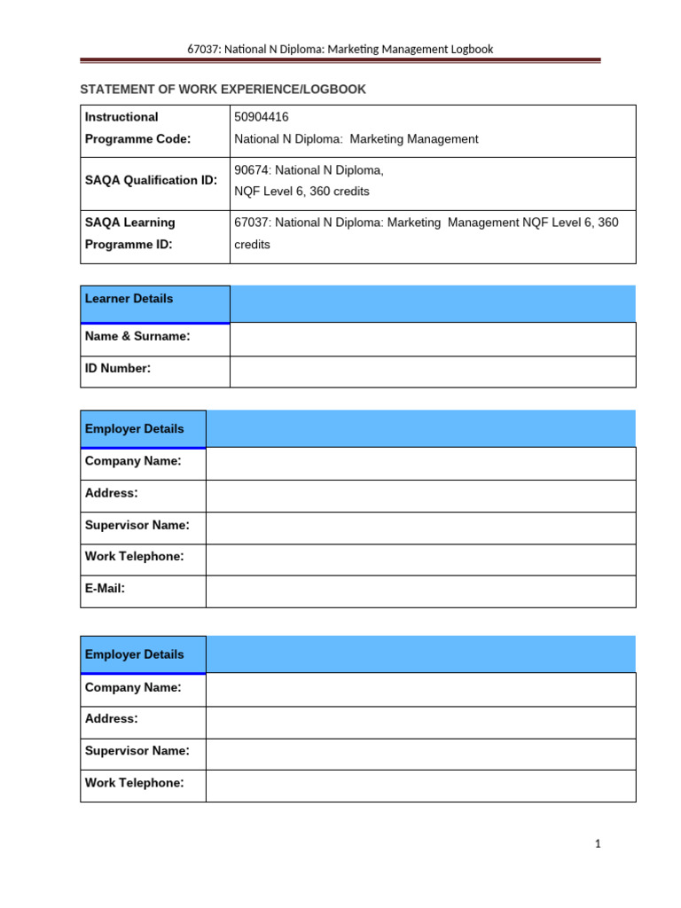 Marketing Management Logbook Overview | PDF | Marketing | Advertising
